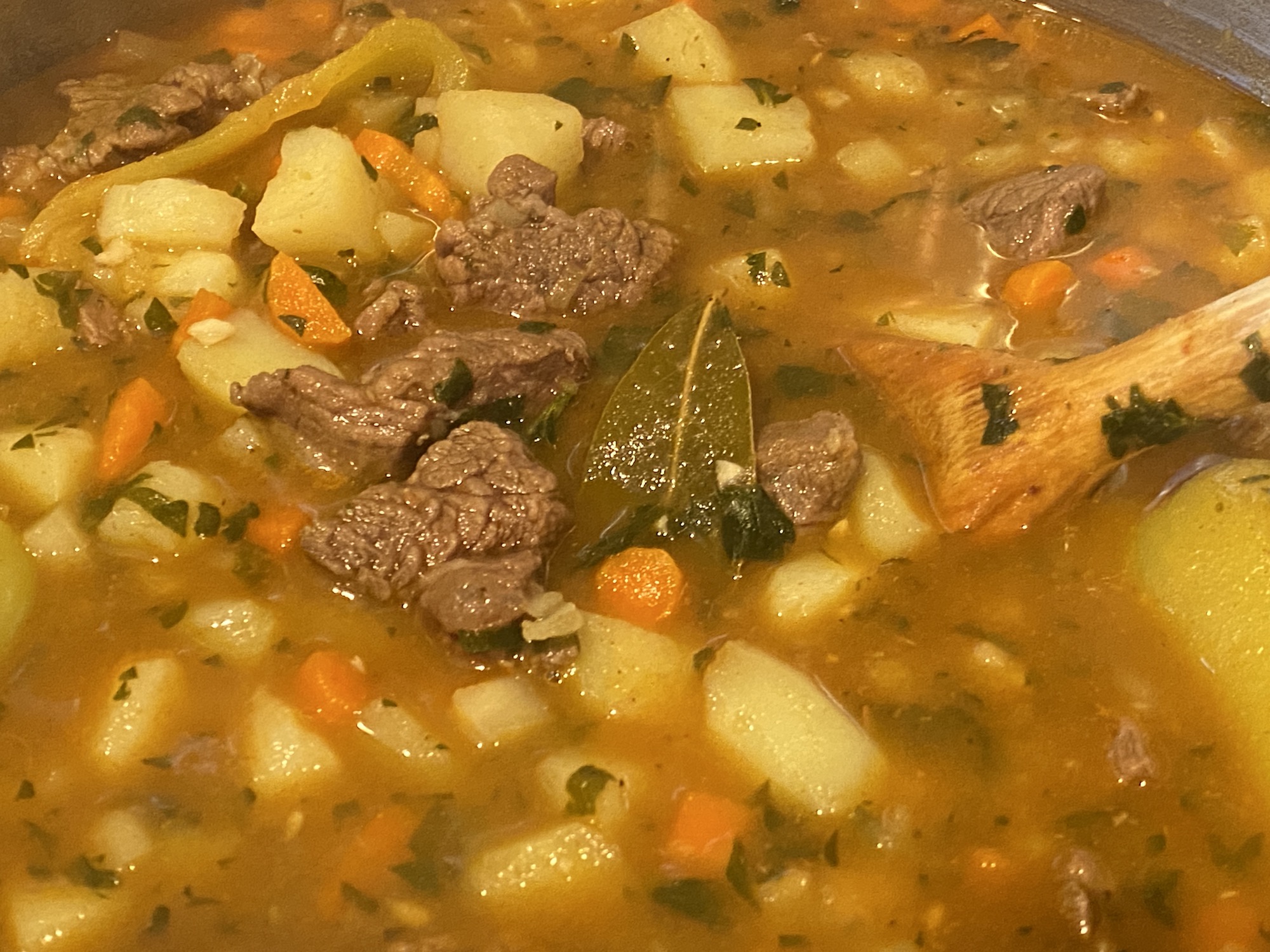 Gulyás Leves / Hungarian Gulyás / Goulash - Marika's Kitchen